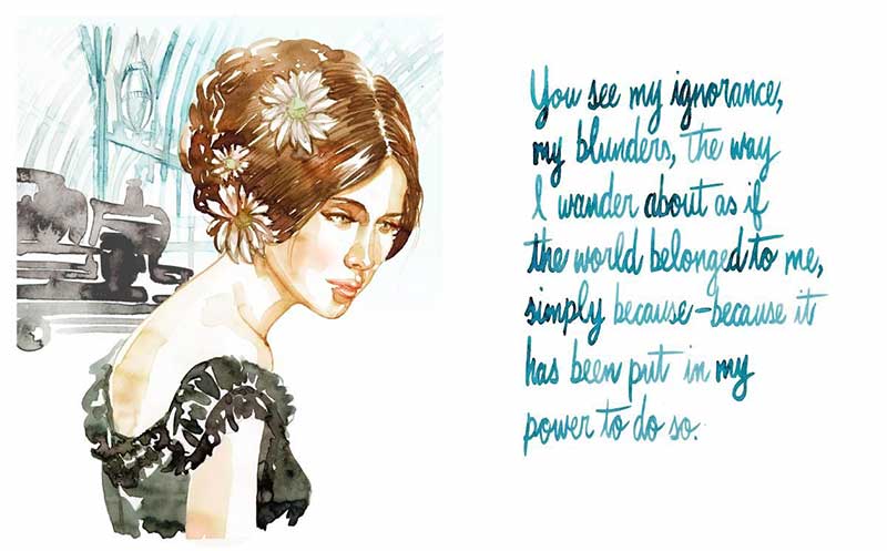 Edebiyatın Sevilen Kadın Karakterlerinin Suluboya Portreleri - Oggito